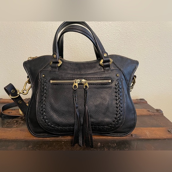 orYANY | Bags | Oryany Black Genuine Pebble Grain Leather Medium Large ...